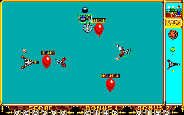 Screenshot of The Incredible Machine (PC-98, 1993) - MobyGames