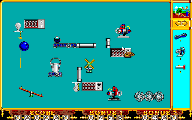 Screenshot of The Incredible Machine (PC-98, 1992) - MobyGames