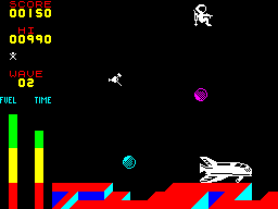 Screenshot of Space Walk (ZX Spectrum, 1984) - MobyGames