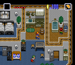 Screenshot of Holy Umbrella: Dondera no Mubō!! (SNES, 1995) - MobyGames