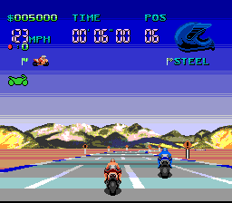 Screenshot of Full Throttle: All-American Racing (SNES, 1994) - MobyGames