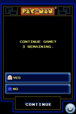 Screenshot of Pac-Man (iPhone, 1980) - MobyGames