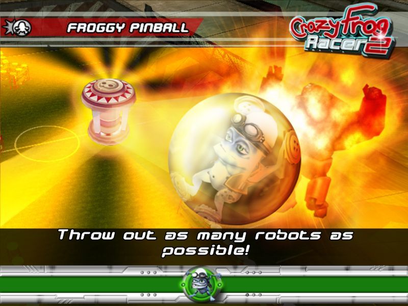 Screenshot of Crazy Frog Arcade Racer (Windows, 2007) - MobyGames