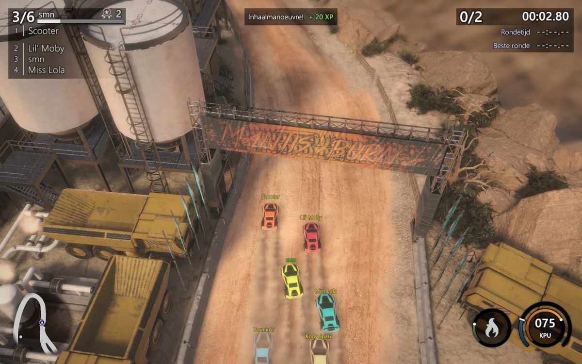 Screenshot of Mantis Burn Racing (Windows, 2016) - MobyGames