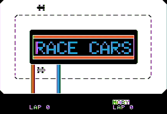 Screenshot of Race Cars (Apple II, 1983) - MobyGames