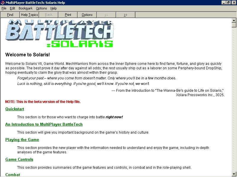 Screenshot of MultiPlayer BattleTech: Solaris (Windows, 1996) - MobyGames