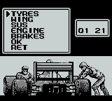 Screenshot of Fastest Lap (Game Boy, 1991) - MobyGames