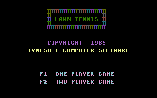 Lawn Tennis (1985) - MobyGames