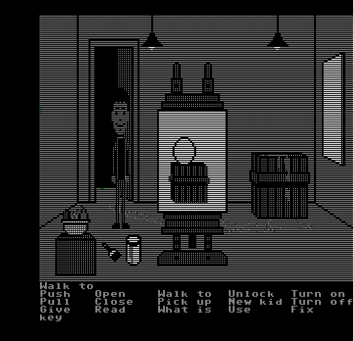 Screenshot of Maniac Mansion (DOS, 1987) - MobyGames
