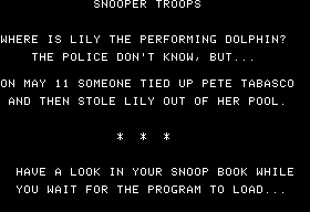 Snooper Troops: Case #2 - The Case of the Disappearing Dolphin ...