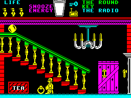 Screenshot of Pyjamarama (ZX Spectrum, 1984) - MobyGames