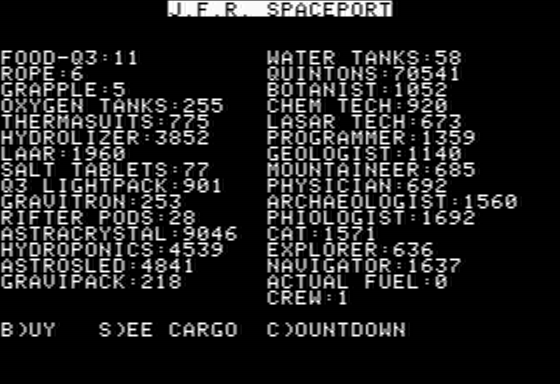 Screenshot of Sands of Mars (Apple II, 1981) - MobyGames