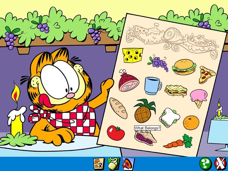 Screenshot of Garfield's It's All About Thinking Skills (Windows, 2005 ...