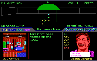 Screenshot of Sentinel Worlds I: Future Magic (DOS, 1988) - MobyGames