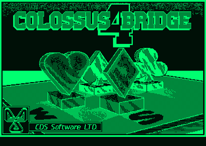 Screenshot of Colossus Bridge 4 (Amstrad PCW, 1986) - MobyGames