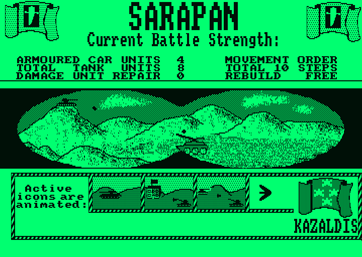Screenshot of Tank Attack (Amstrad PCW, 1988) - MobyGames