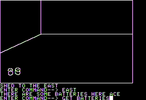 Screenshot of Creature Venture (Apple II, 1980) - MobyGames