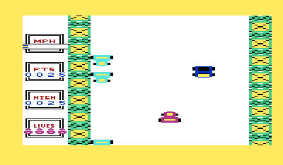 Screenshot of Race Fun (VIC-20, 1982) - MobyGames