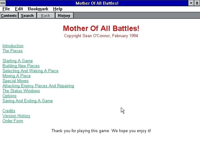 Screenshot of Mother of all Battles! (Windows 3.x, 1993) - MobyGames