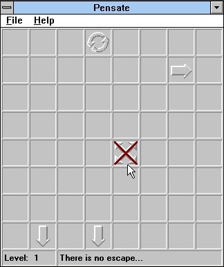 Screenshot of Pensate (Windows 3.x, 1992) - MobyGames