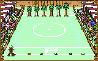 Screenshot of Grand Monster Slam (Commodore 64, 1989) - MobyGames