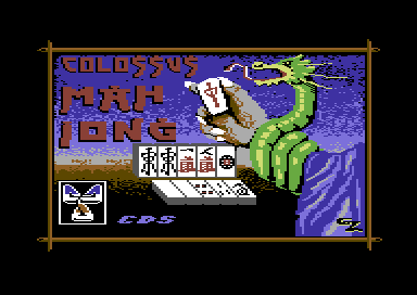 Screenshot of Colossus Mah Jong (Commodore 64, 1987) - MobyGames