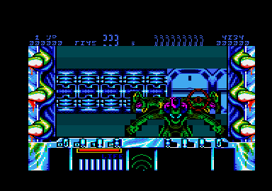 Screenshot of Space Gun (Amstrad CPC, 1990) - MobyGames