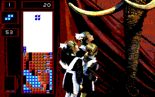 Screenshot of Super Tetris (DOS, 1991) - MobyGames