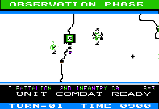 Screenshot of Panzer Grenadier (Apple II, 1985) - MobyGames