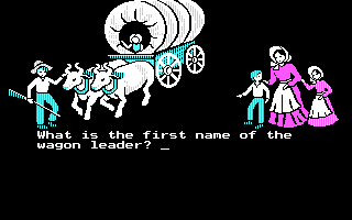 Screenshot of The Oregon Trail (DOS, 1985) - MobyGames