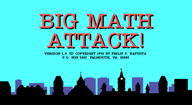 Big Math Attack! (1993) - MobyGames