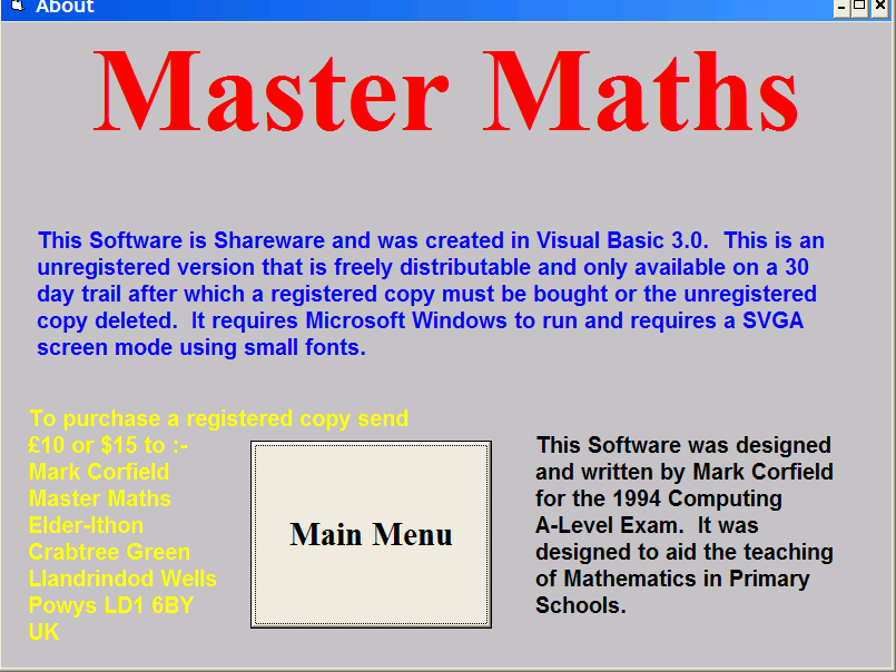 Master Maths (1995) - MobyGames