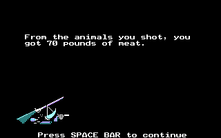 Screenshot of The Oregon Trail (DOS, 1985) - MobyGames