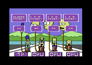 Screenshot of The Simpsons (Commodore 64, 1991) - MobyGames