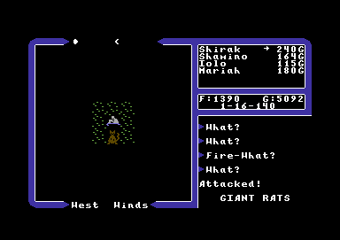 Screenshot of Ultima V: Warriors of Destiny (Commodore 64, 1988 ...