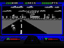 Screenshot of OutRun Europa (ZX Spectrum, 1991) - MobyGames