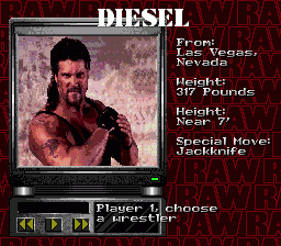 Screenshot of WWF Raw (Genesis, 1994) - MobyGames