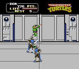 Screenshot of Teenage Mutant Ninja Turtles (NES, 1989) - MobyGames