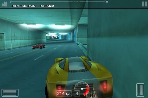 Screenshot of Fastlane Street Racing (iPhone, 2008) - MobyGames
