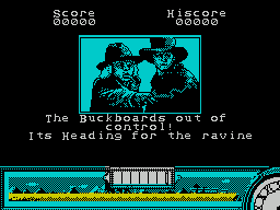 Screenshot of Back to the Future Part III (ZX Spectrum, 1991) - MobyGames