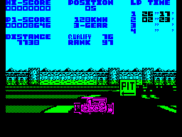 Screenshot of Championship Run (ZX Spectrum, 1991) - MobyGames