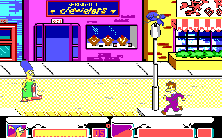 Screenshot of The Simpsons (DOS, 1991) - MobyGames