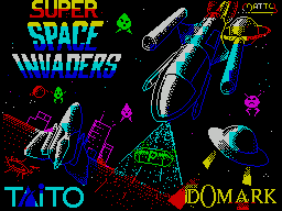 Screenshot of Taito's Super Space Invaders (ZX Spectrum, 1990) - MobyGames