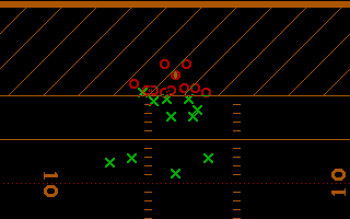 Screenshot of NFL Challenge (DOS, 1985) - MobyGames