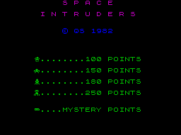 Space Intruders screenshots - MobyGames