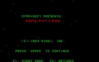 Screenshot of Galaxian (PC Booter, 1979) - MobyGames