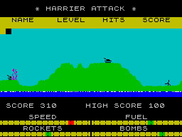Screenshot of Harrier Attack! (ZX Spectrum, 1983) - MobyGames