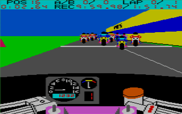 Screenshot of TT Racer (Amstrad CPC, 1986) - MobyGames