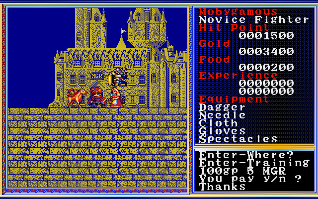 Screenshot of Revival Xanadu (PC-98, 1995) - MobyGames