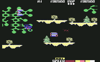 Screenshot of Side Arms Hyper Dyne (Commodore 64, 1986) - MobyGames